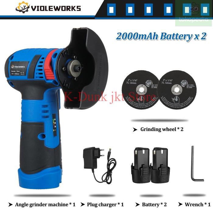 Jual Mesin Gerinda Portable Elektrik Mini Brushless 12V Roda Pemotong ...