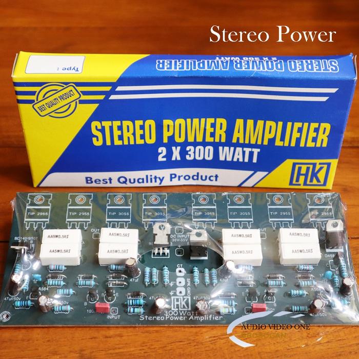 Jual Stereo Power Amplifier 600 Watt 2X300W Kit Stireo Ampli Power ...