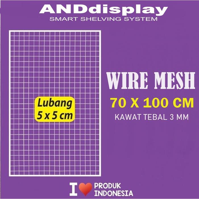 Jual WIRE GRID MESH 70 X 100 CM - KAWAT JARING KOTAK - RAM DINDING ...