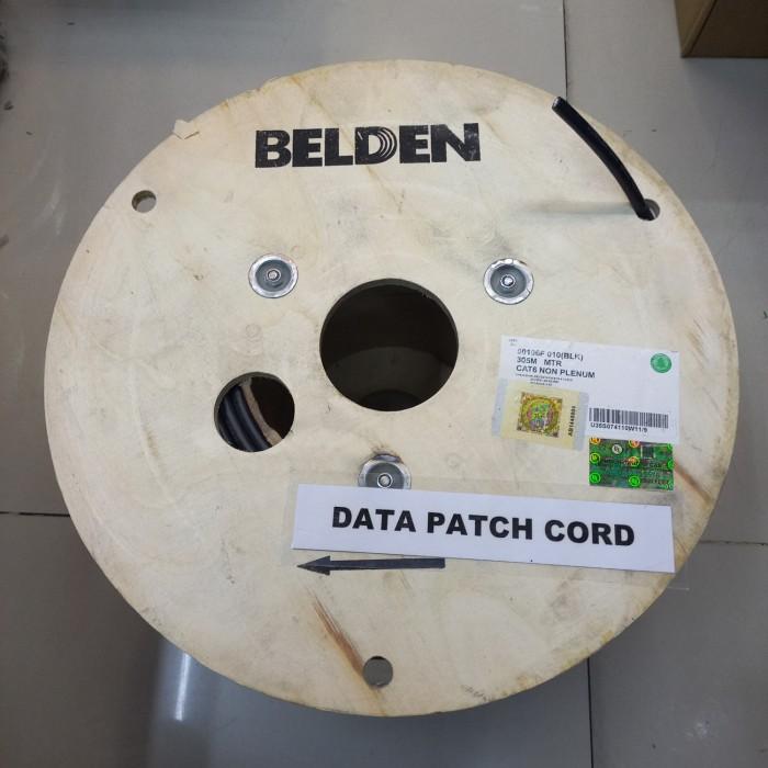 Jual kabel LAN STP CAT 6 OUTDOOR BELDEN tipe 50106F warna HITAM @100 ...