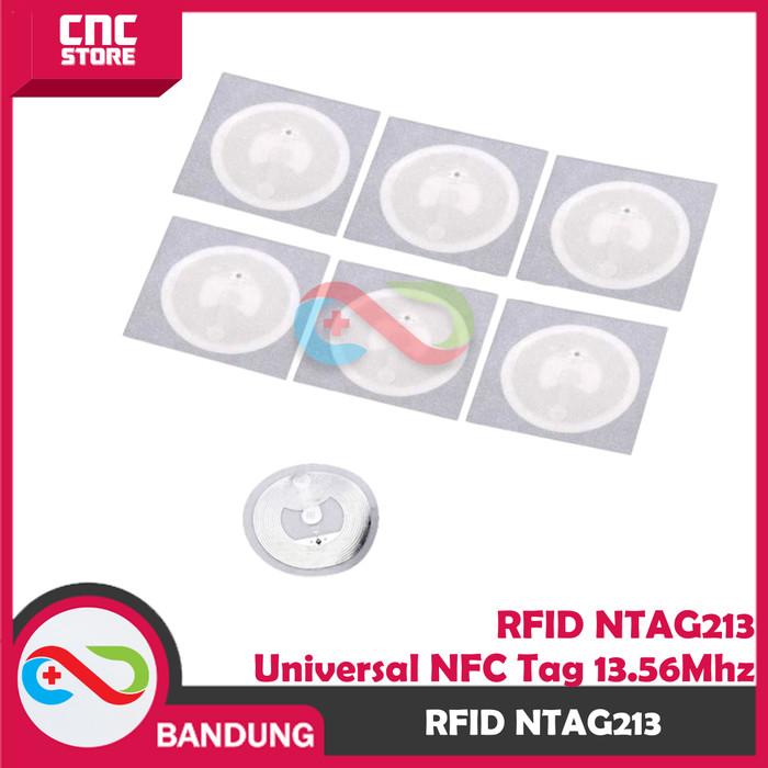 Jual RFID NTAG213 UNIVERSAL NFC TAG 13.56MHZ ISO14443A STICKER LABEL RF ...