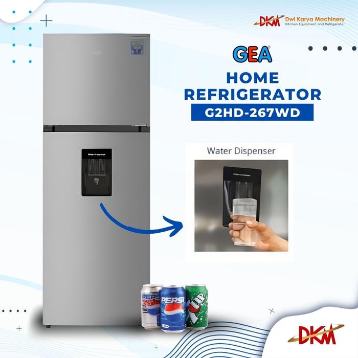 Jual GEA G2HD-267WD Home Refrigerator / Kulkas 2 Pintu Kapasitas 267L ...