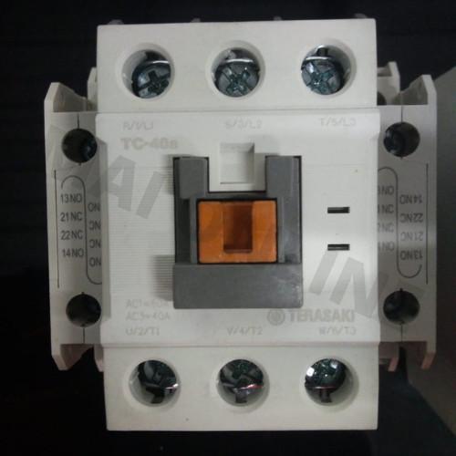 Jual TC-40a CONTACTOR 3P 60AAC1,40AAC3@415v/40A AC3@230V WITHCOIL 380V ...