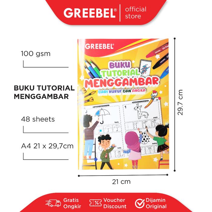 Jual Greebel Buku Tutorial Gambar/mewarnai/melukis/latihan Menggambar ...