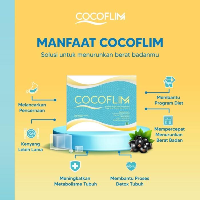 Jual COCOFLIM Fiber 1 Box 15 Sachet Coco Slim Minuman Serat Fiber Diet ...