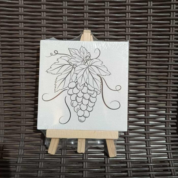 Jual [KT] Lukisan Kanvas Mini 10x10cm - Children Painting Canvas Easel ...