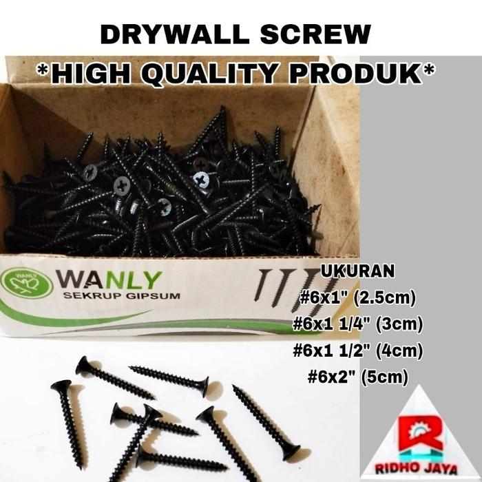 Jual [Harga per Kotak] Sekrup Gypsum Baja / Baut Skrup Gypsum Kayu ...