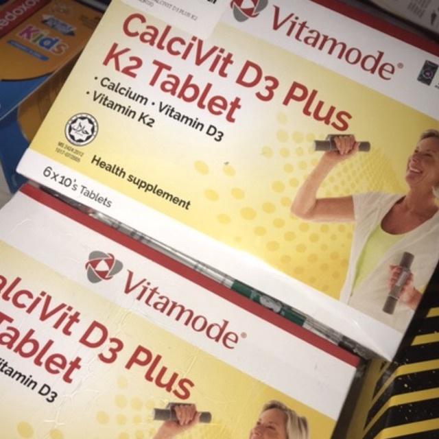 Jual Vitamode CalciVit D3 Plus K2 Tablets 60's Calcium Vitamin D3 - Kab ...