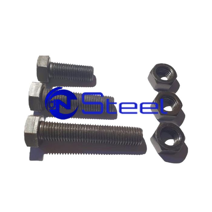 Jual Baut Mur Baja 8.8 M16 x 70mm Full Drat | Hex Bolt Hitam HTB 16x70 ...