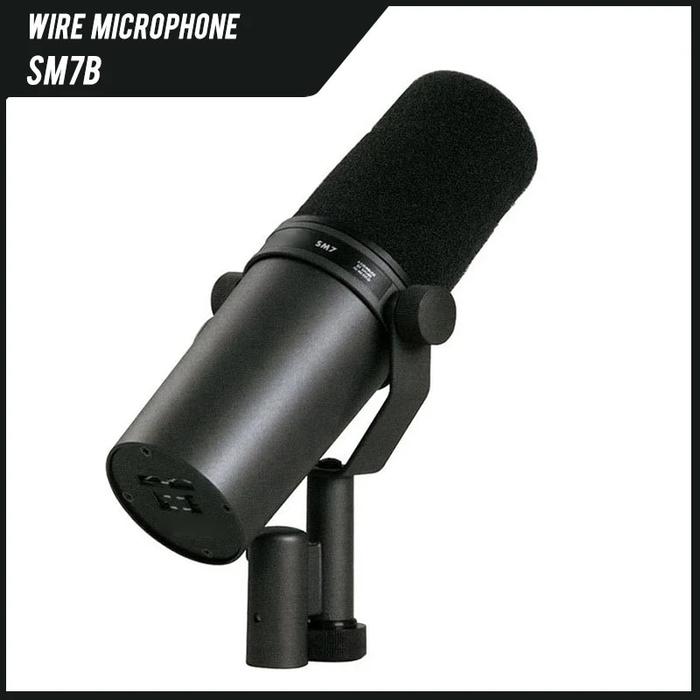 Jual SM7B Cardioid Vocal Microphone Studio Selectable Frequency Mic ...