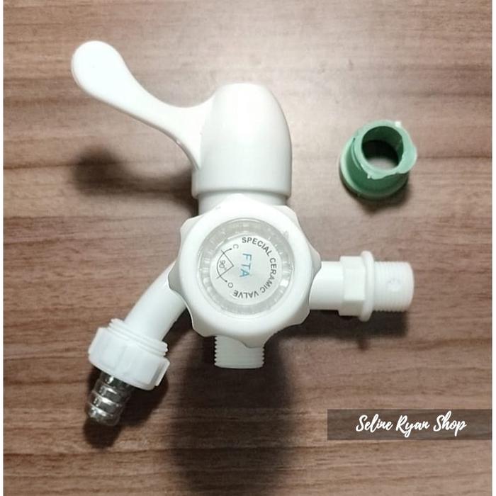 Jual Kran Cabang / Kran Tembok Cabang PVC Kran Shower FTA + Overloop ...