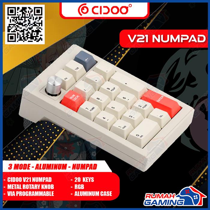 Jual MECHANICAL KEYBOARD - NUMPAD - CIDOO V21 PRO - 20 KEYS - SOUTH - ALU - Jakarta Barat ...