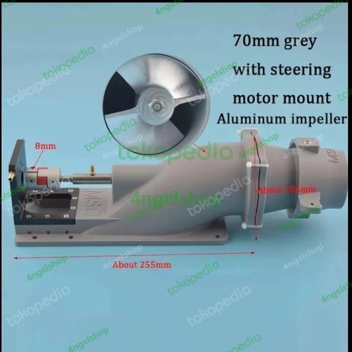 Jual 70mm Water Jet Waterjet Thruster Spray With Metal Propeller Rc ...