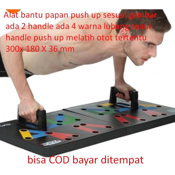 Jual Alat bantu papan push up sesuai gambar ada 2 handle ada 4 warna ...