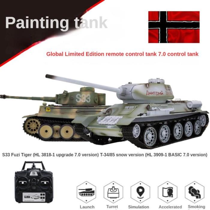 Jual 1 16 RC Tank T 34 85 Simulation Launch Remote Control Off road ...