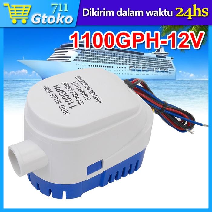 Jual 1100gph 12V Bilge Pump Boat Automatic Pompa 12V/24V Otomatis Auto ...