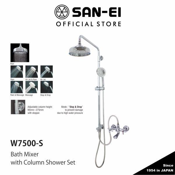 Jual SANEI Kran Bath Mixer with Column Shower Set W7500-S - Jakarta Barat - SAN-EI Indonesia ...