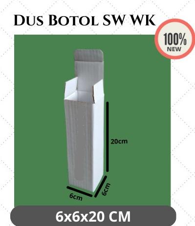 Jual Kardus Box Dus Botol Parfum Skincare Kotak Putih 6x6x20cm Luar ...
