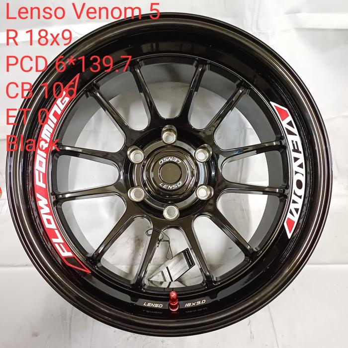 Promo Velg R18 Lenso Venom 5 Ring 18 Pajero Fortuner 18 x 9 - 6 x 139.7 ...
