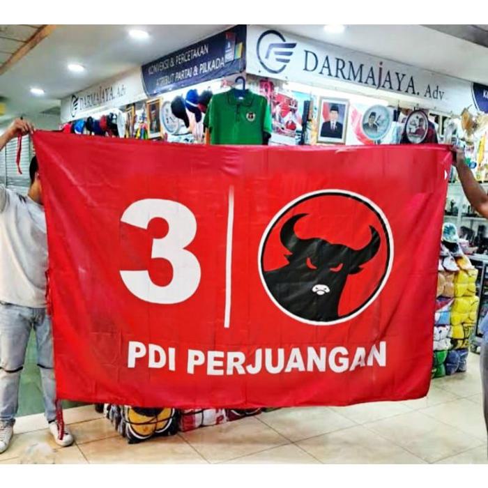 Jual Bendera PDIP 150X225 PDI PARTAI TERBARU DPP - Kab. Bekasi ...