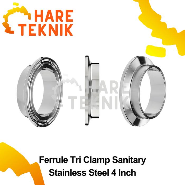 Jual 4" Ferrule / Ferrule Clamp Sanitary Stainless 304 Size 4 inch ...