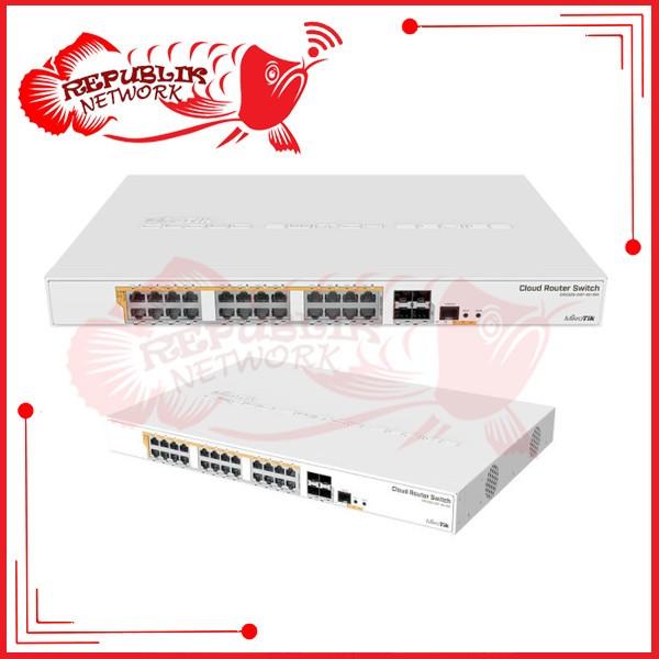 Jual MikroTik CRS 328 24P 4S+ RM CRS328-24P-4S+RM - Jakarta Utara - Republik Network. | Tokopedia