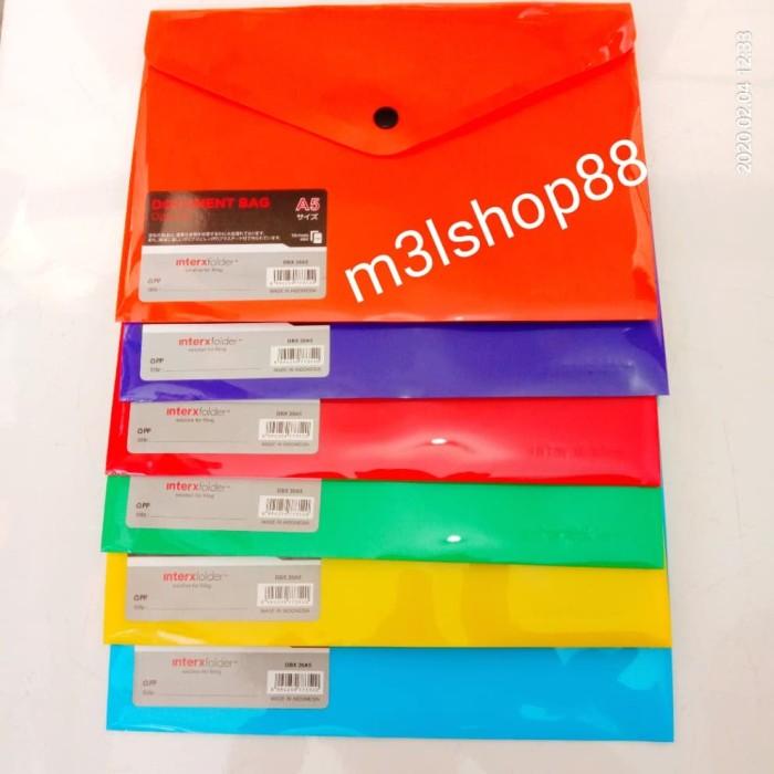Jual Map A5 / Map Kancing A5 / Map Plastik Kecil Inter X Folder ...
