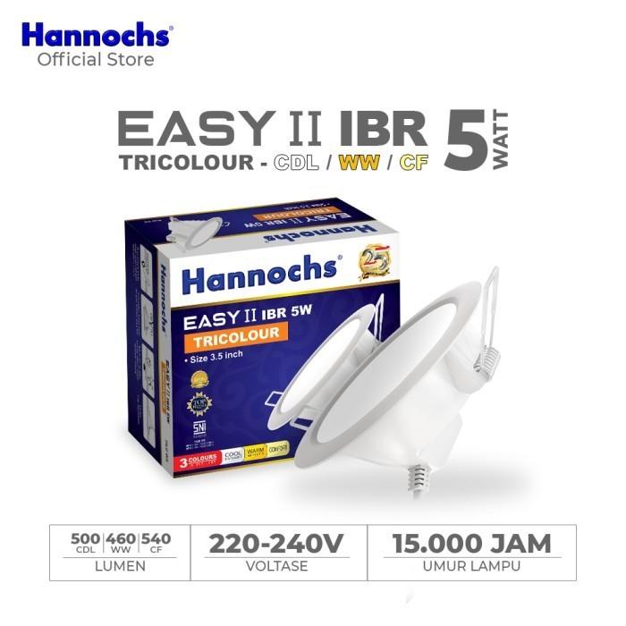 Jual Hannochs Downlight LED EASY II 5W IBR Tricolour INBOW - Jakarta ...