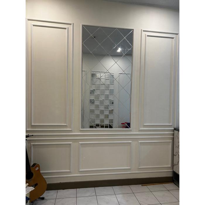 Jual Paket Wall Moulding Kayu Dan Kaca Cermin Ukuran Dinding 3M X 3M ...