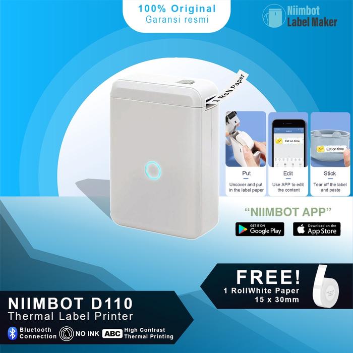 Jual Niimbot D110 Mini Portable Printer Label Thermal Original/Nimbot ...