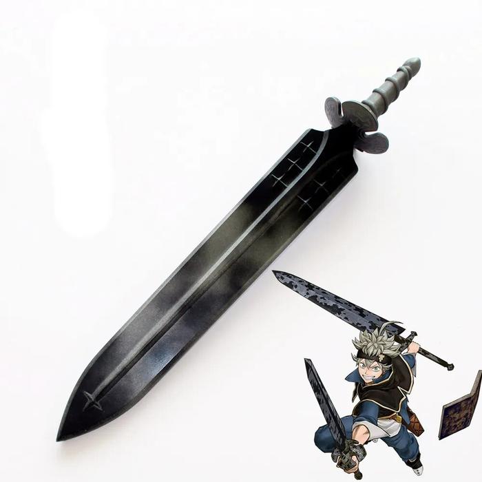 Jual Cos Anime Black Clover Asta Cosplay Accessory Sword Cospaly Weapon ...