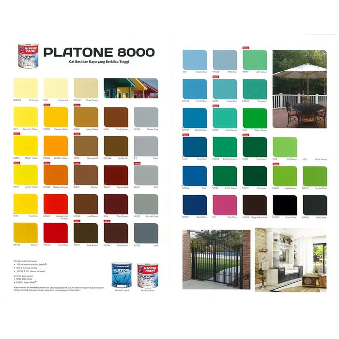 Jual Cat Platone Nippon Paint 8000 Cat Minyak, Besi Dan Kayu Kemasan ...