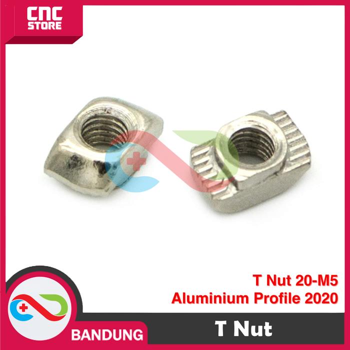 Jual T NUT M5 TEE NUT T HAMMER NUT 20-M5 DROP IN ALUMINIUM PROFILE 2020 ...