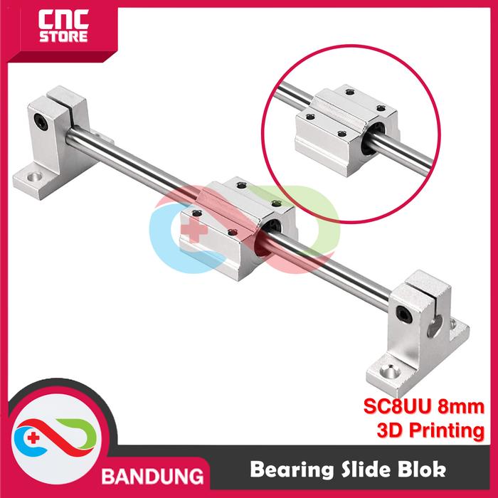 Jual SCS8UU SC8UU BEARING SLIDE BLOK 8MM LM8UU 3D PRINTING - Kota Bandung - CNC STORE BANDUNG ...