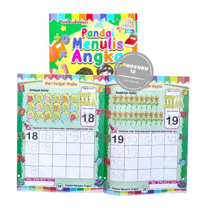 Jual S7 Buku TK Pandai Menulis Huruf Besar Kecil Angka dan Mengenal ...