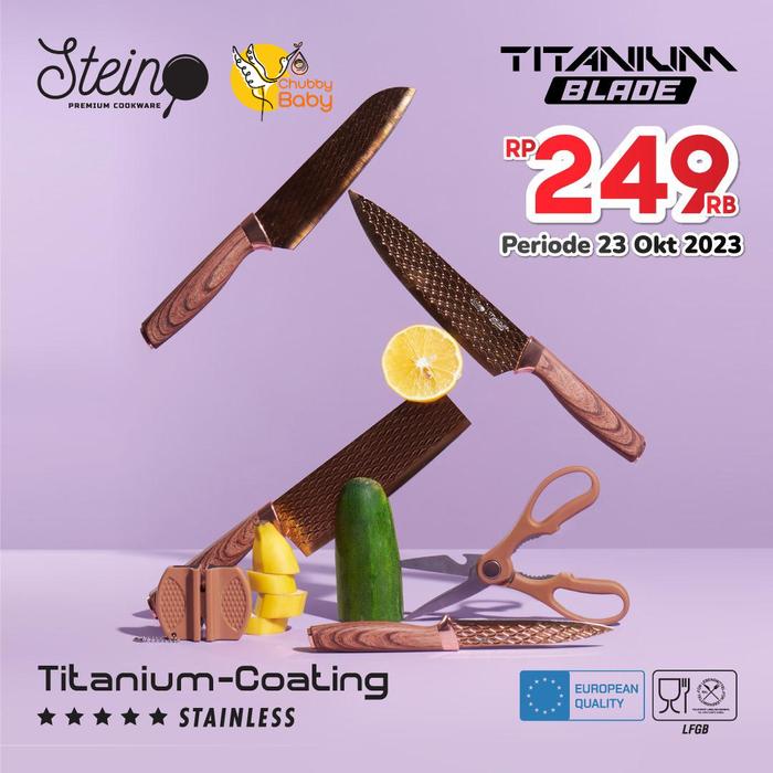 Promo STEIN - 6in1 Titanium Blade | Pisau Set - Jakarta Utara - Chubby Baby Shop | Tokopedia