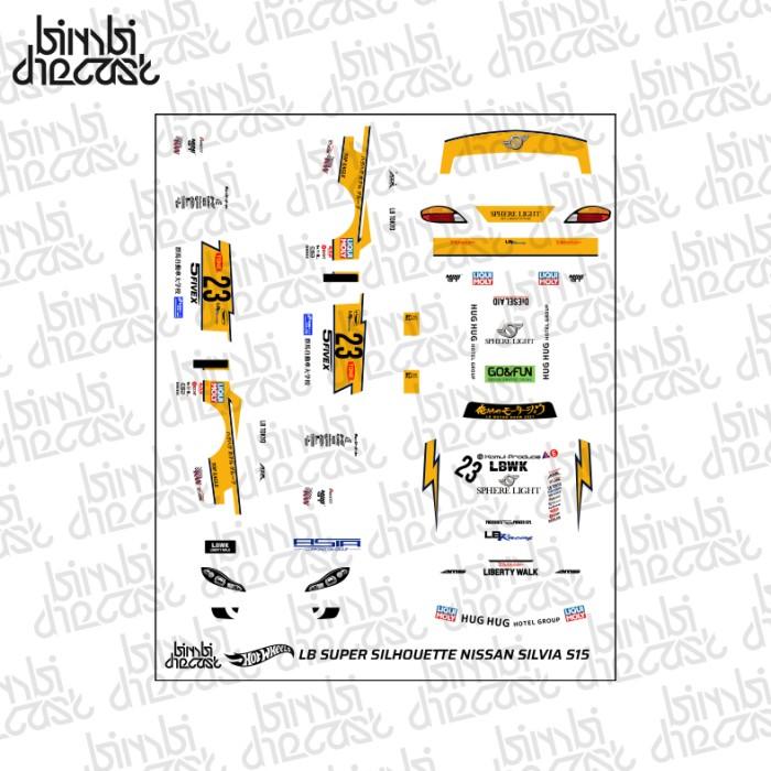 Jual Decal Hotwheels LB Super Silhouette Nissan Silvia S15 LBWK ...