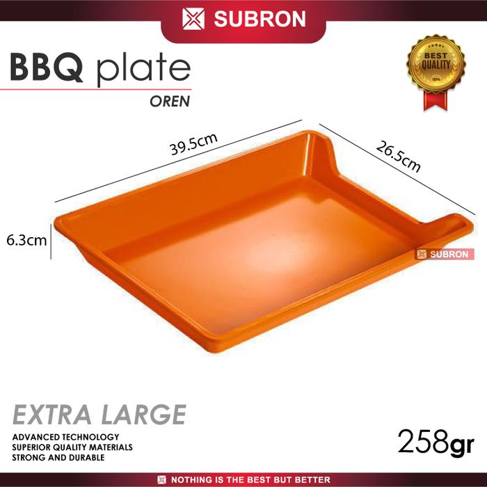 Promo SUBRON Nampan Piring Plastik Barbeque Sate Bakar Panggang BBQ ...