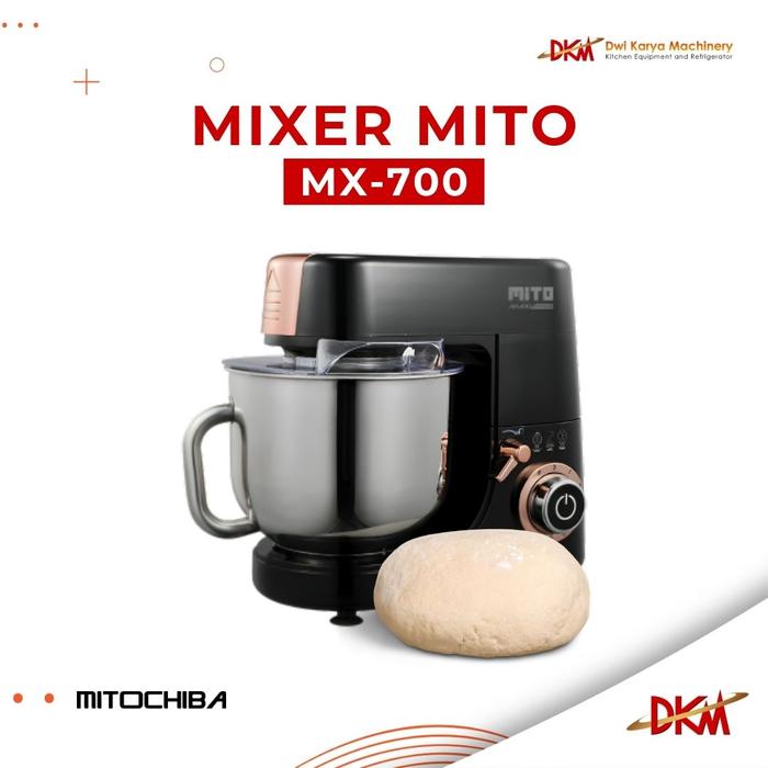 Jual MITO Stand Mixer MX700 Pengaduk Adonan Kue 7L Maxi Mixer - Black ...