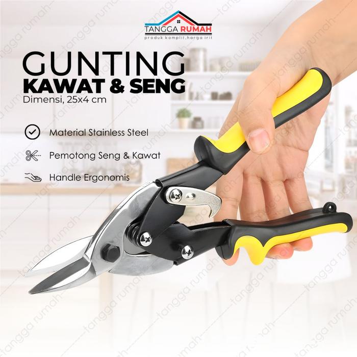 Jual Gunting Besi Alat Potong Pemotong Seng Kawat Ram Baja Ringan ...