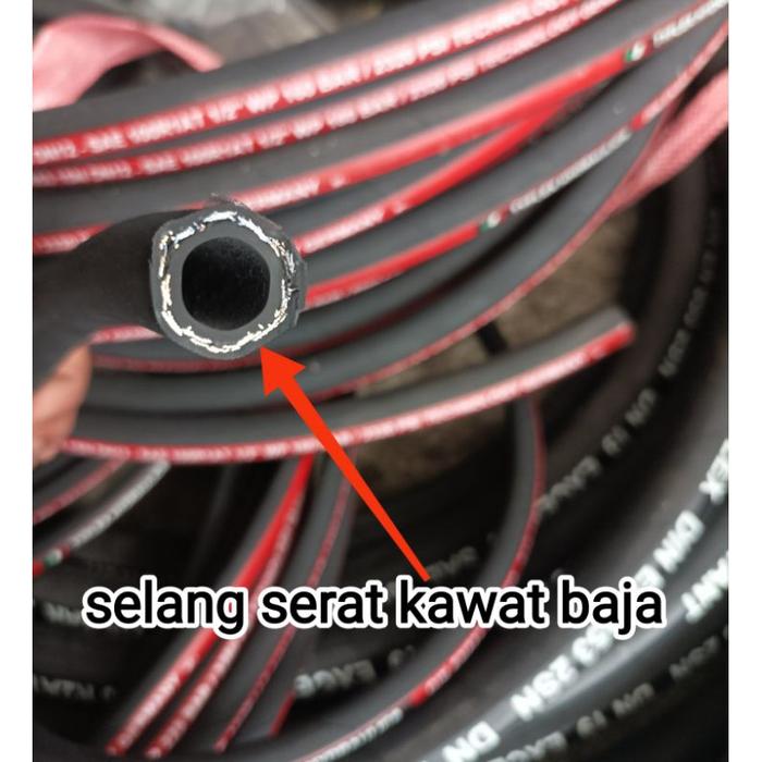 Jual selang angin selang kompresor impact 1/2 inch panjang 15 meter ...