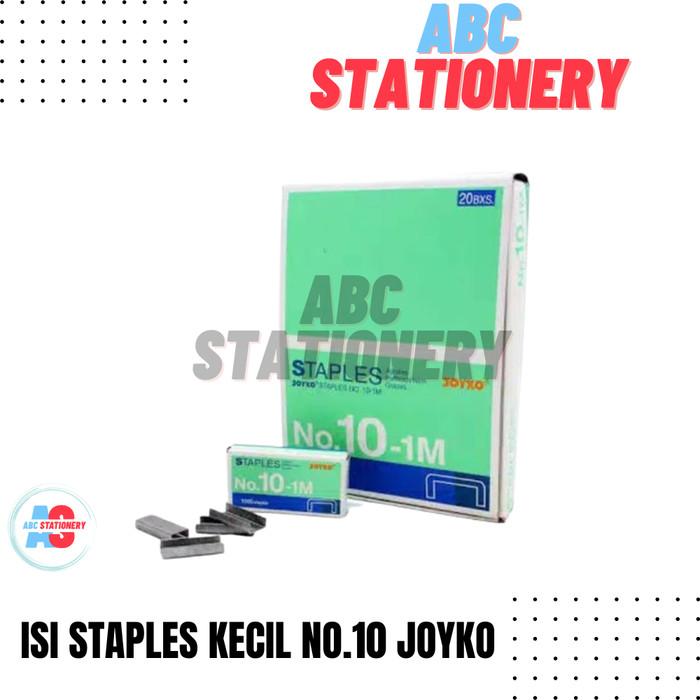 Jual Isi Staples kecil no.10 Joyko (1 pack isi 20 dus kecil) - Pack ...
