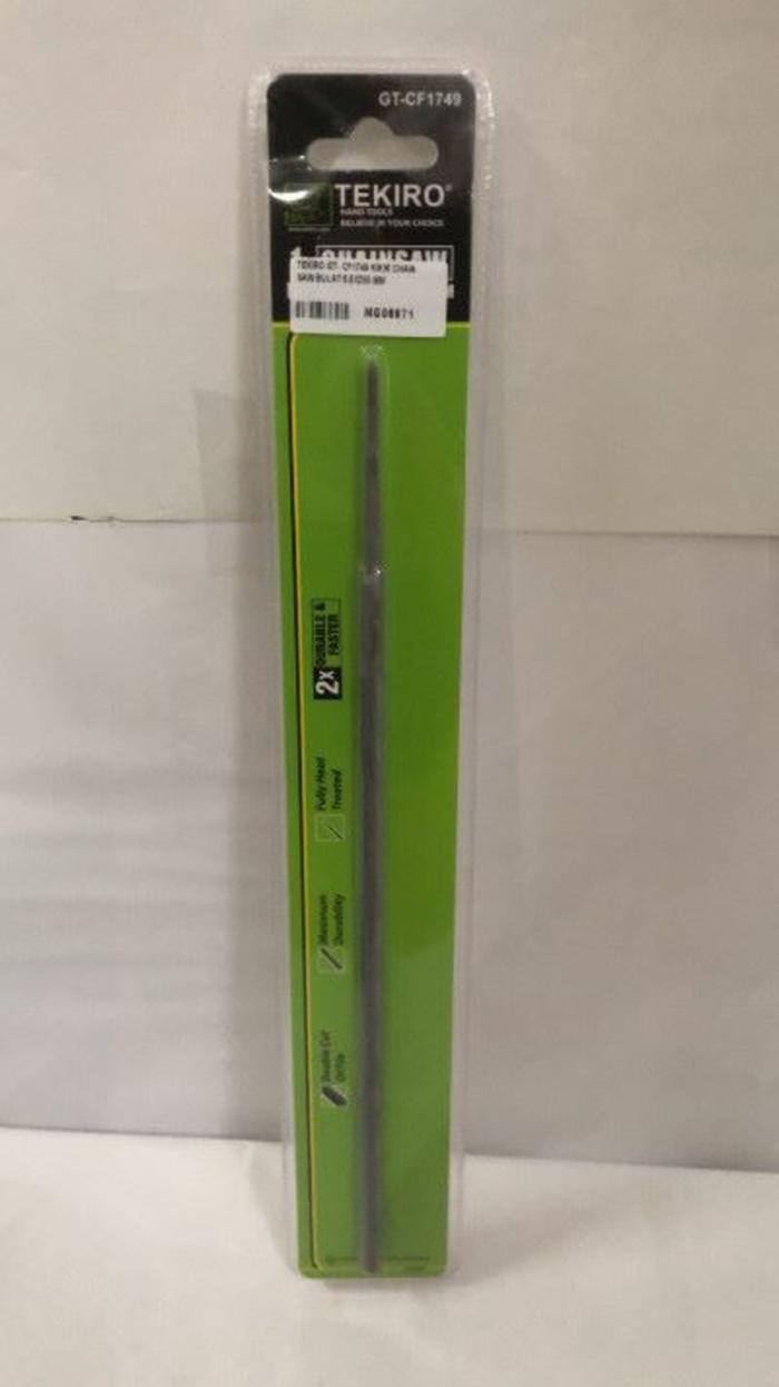 Jual TEKIRO GT- CF1749 KIKIR CHAIN SAW BULAT 5.5X200 MM 20/240 (LIST ...