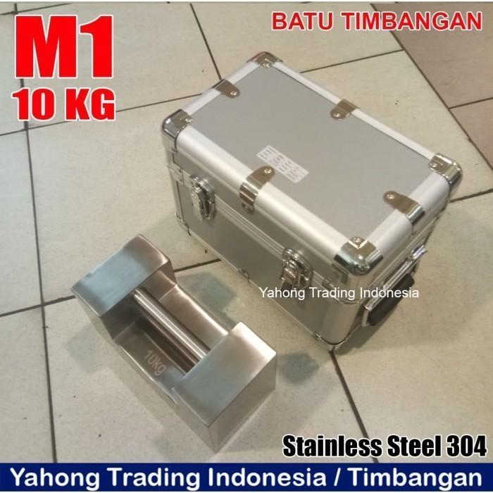 Jual Anak Timbangan Batu Timbangan Stainless Steel 304 M1 10kg dengan BOX - Jakarta Barat ...