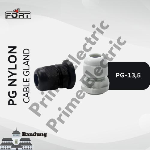 Jual Cable Gland PG-13,5 Hitam / Putih Kabel Glend Plastik Merk FORT ...