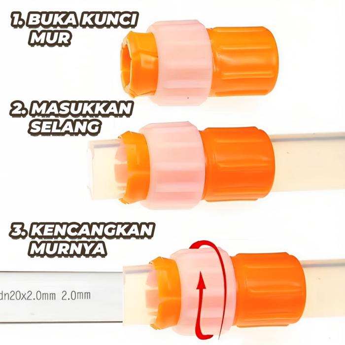 Promo Sambungan Selang Air Connector Selang Konektor Lurus - Jakarta ...