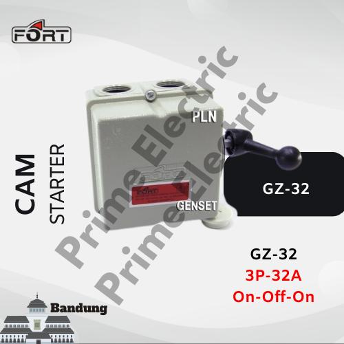 Jual Cam Switch GZ 32 4 Pole 32A Saklar Stater PLN GENSET ON-OFF-ON FORT - Kota Bandung - Prime ...