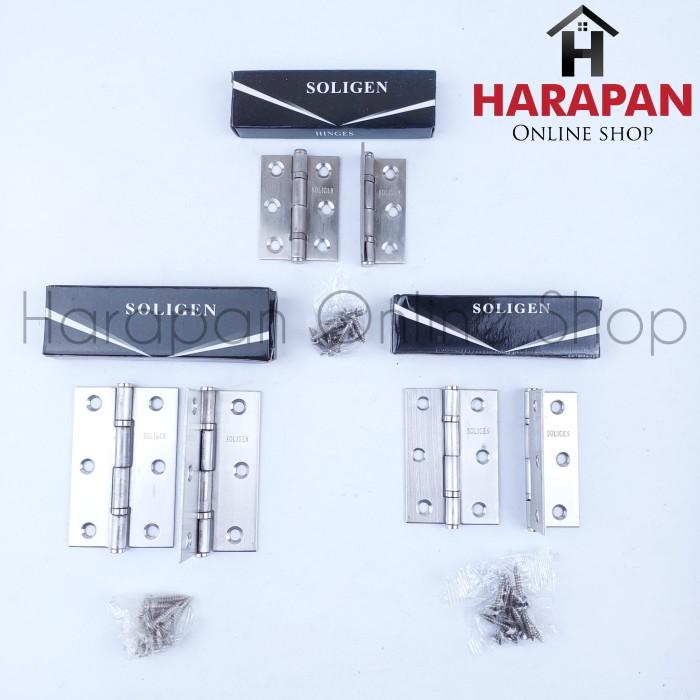 Jual ENGSEL TIPIS SOLIGEN 2" 2,5" 3" STAINLESS STEEL LEMARI INCH ...