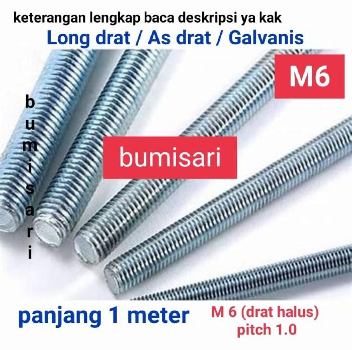 Jual LONGDRAT M6 GALVANIS| LONG DRAT 6MM X 1 METER | ASDRAT GALVANIS M6 - Jakarta Timur - LAMPU ...