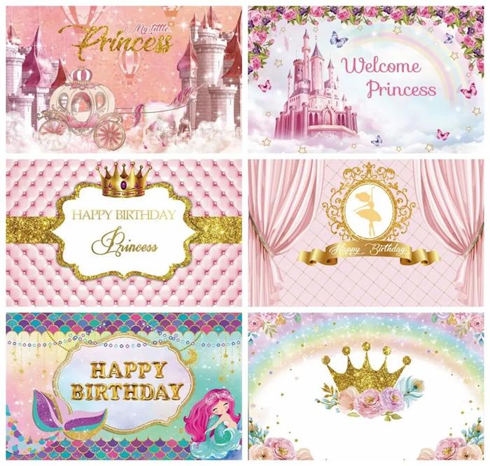 Jual Princess Backdrop For Photography Castle Unicorn Carriage - Kota ...